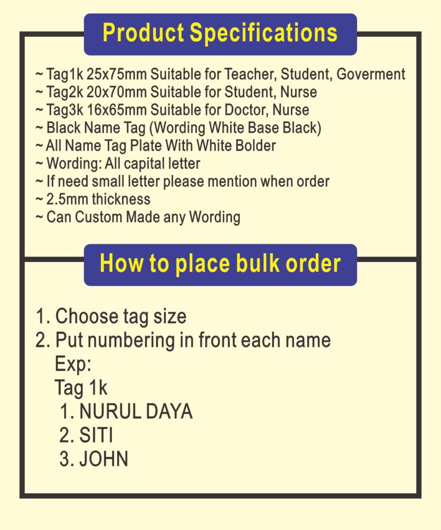 Name Tag Magnet | Jay Jay House